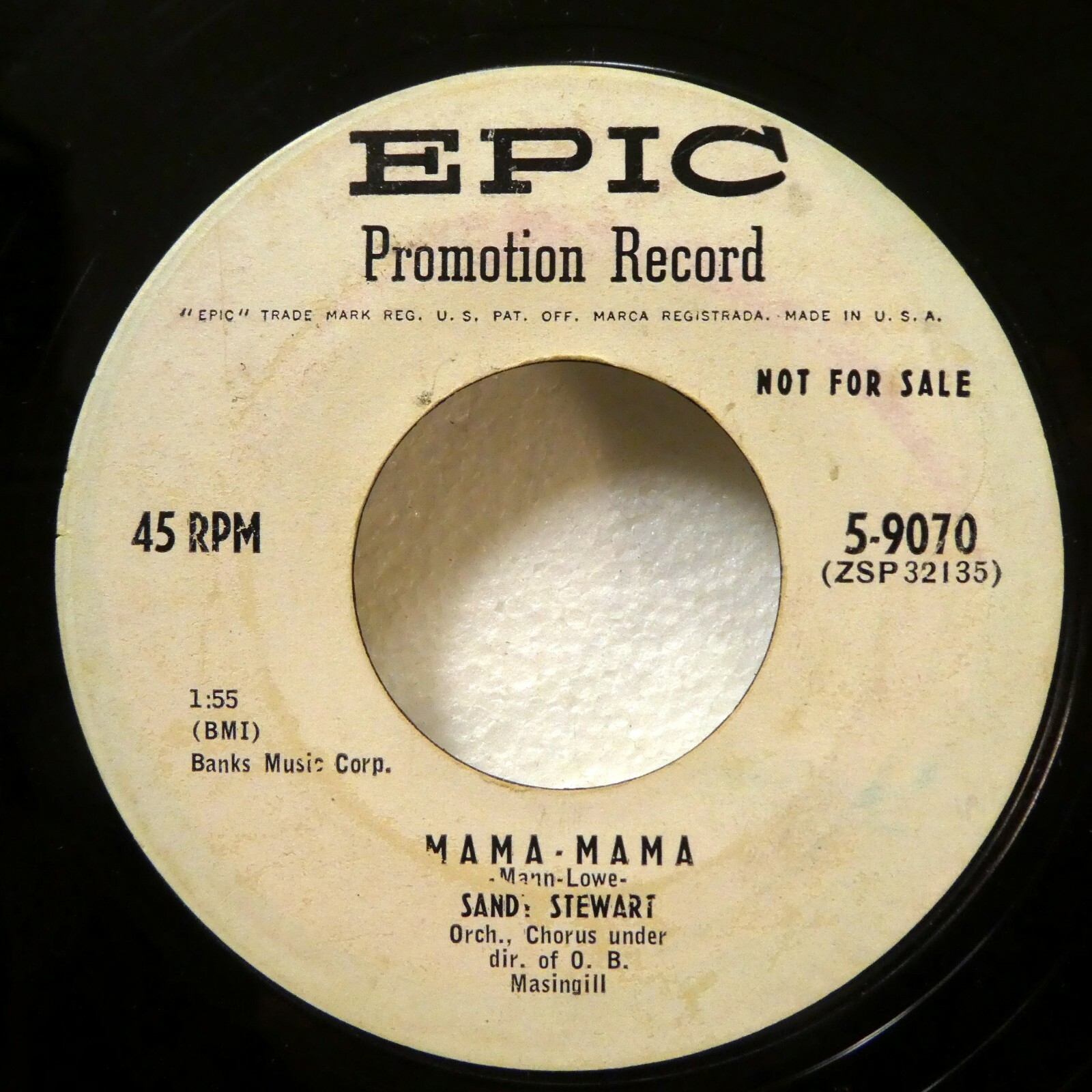 SANDY STEWART 45 Mama mama / No one came to my party EPIC 1954 pop promo Ct 2640 | eBay Australia