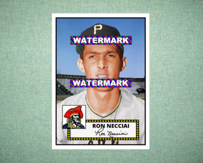 Ron Necciai Pittsburgh Pirates 1952 Style Custom Baseball Art Card | eBay