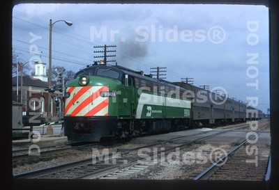 Original Slide BN Burlington Northern E8A 9904 Passenger Action ...