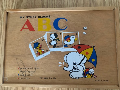 My Study Blocks ABC Wooden Set | eBay