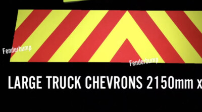 SELF ADHESIVE Chevrons Large 2150mm X 400mm Chapter 8 + FREE HIGHWAY ...