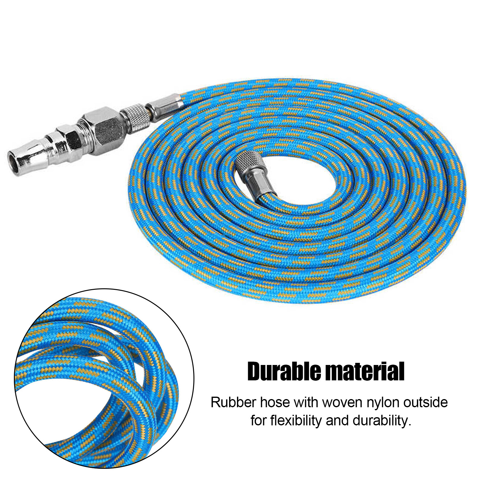 Airbrush Braided Hose 1/8 - 1/4 Air Compressor Hose Connection Pipe ...