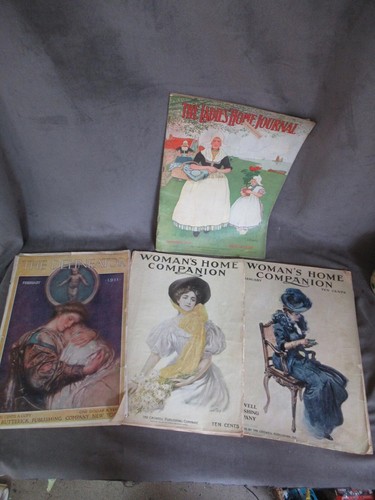 1900's 4 Magazines Woman's Home Companion - Ladies Home Journal ...