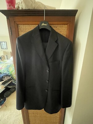 Mens Versace Couture Suit SIze 56 Jacket and pants with pinstripe | eBay