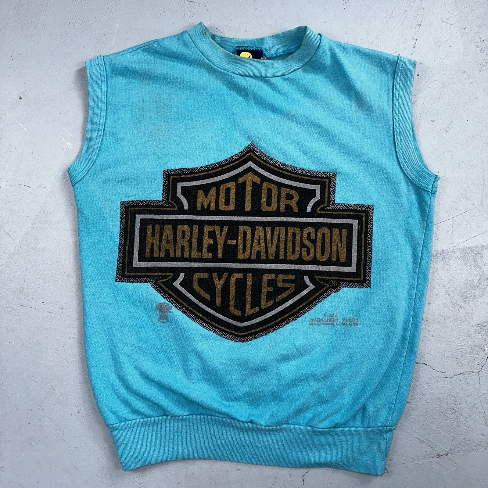 Harley Davidson VTG Logo Motorcycle Riding Sweater Ve… - Gem