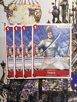 One Piece TCG Thatch OP03-005 UC Play Set (x4 Cards) | eBay