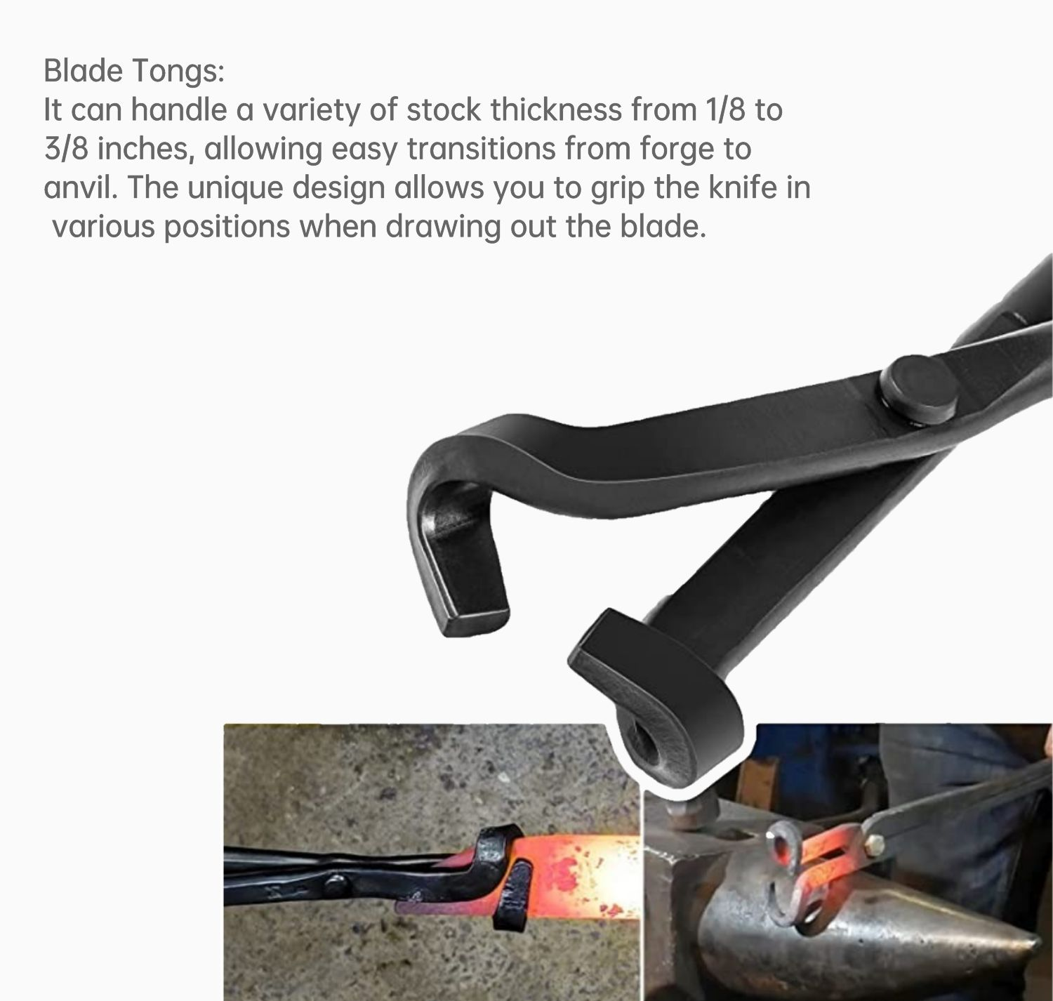 Knife Making Tongs Tool Set Blacksmith Bladesmith Tong For Vise Anvil Forge 3pcs | eBay