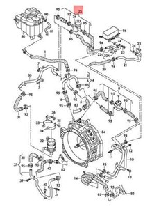 Genuine VW Touareg 7P5 7P6 Coolant Hose With Heater Valve 7P0121156B | eBay