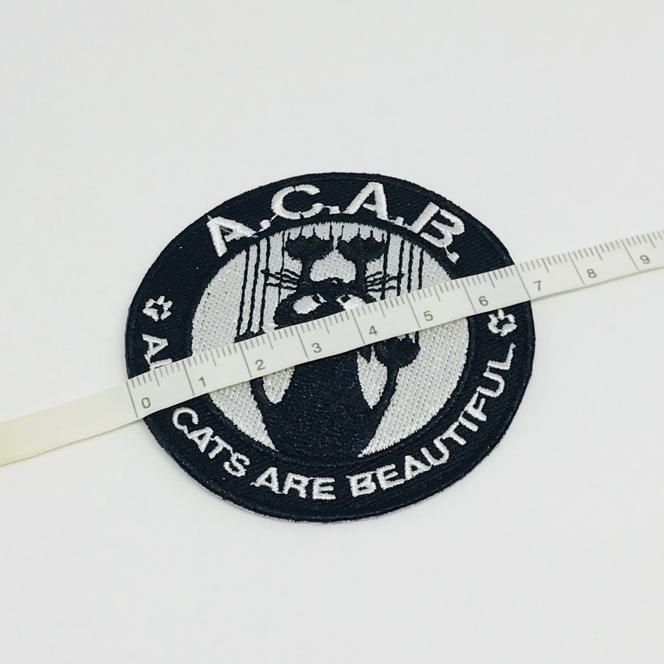 ACAB Claws Patch — Iron On Badge Embroidered Motif — All Cats Are ...