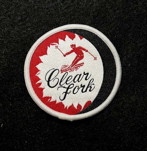 CLEAR FORK Vintage Ski Patch Badge OHIO Skiing Resort Souvenir Travel ...
