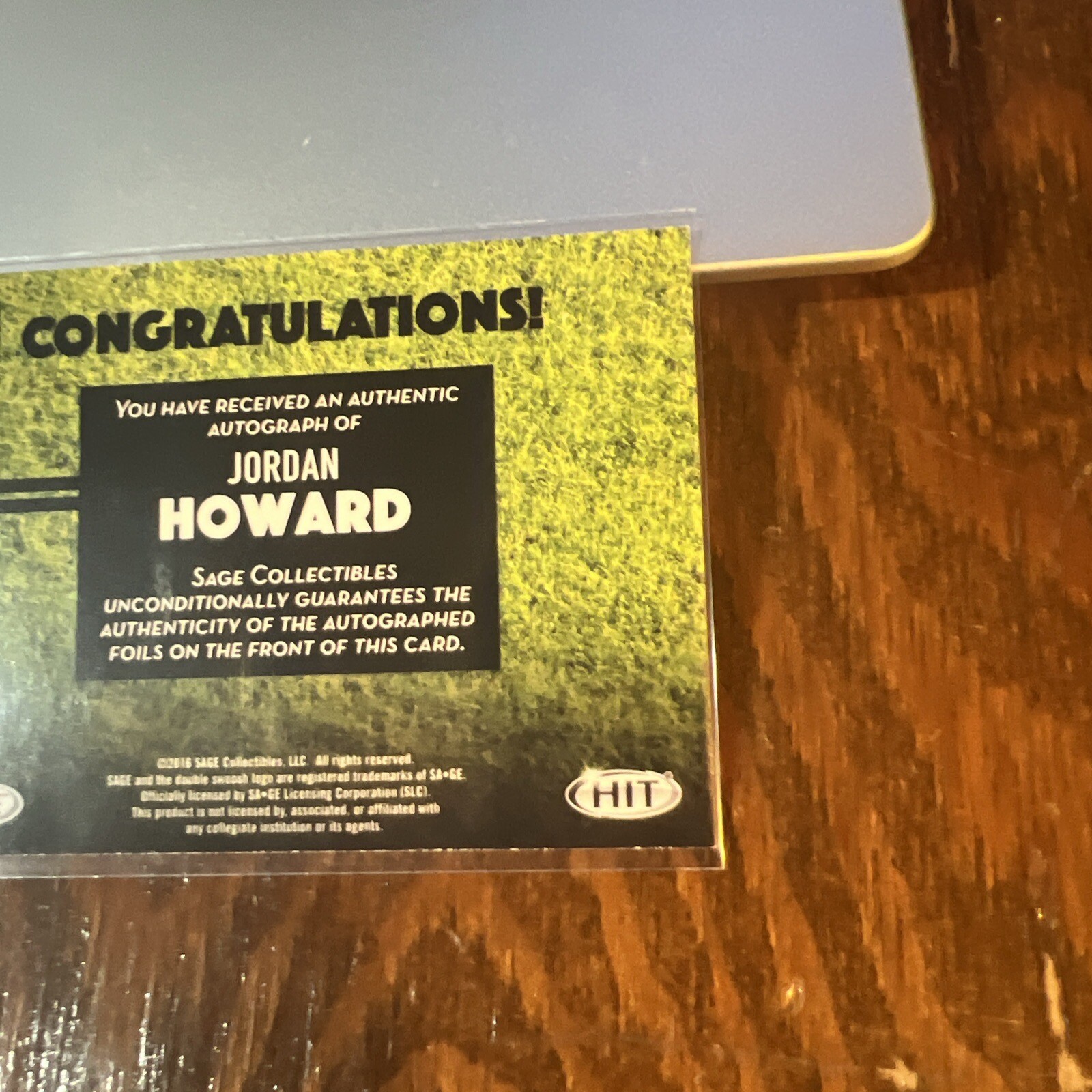 2016 SAGE Hit - Autographs Jordan Howard #A54 Red (AU, RC) for sale ...