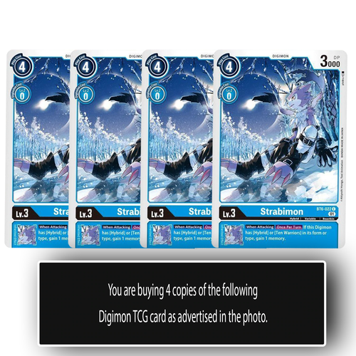 Strabimon - BT6-022 C - Digimon TCG Card - Blue Playset | eBay