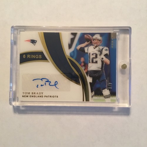 2019 Panini Immaculate “6 RINGS” Tom Brady AUTO Card 4/6~The GOAT 🐐 of ...