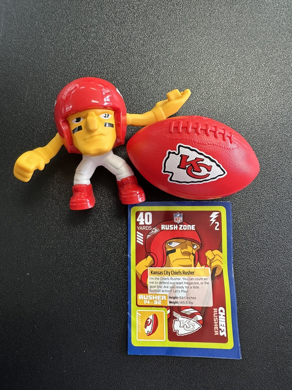McDonald’s NFL Rush Zone Kansas City Chiefs 3” Toy | eBay