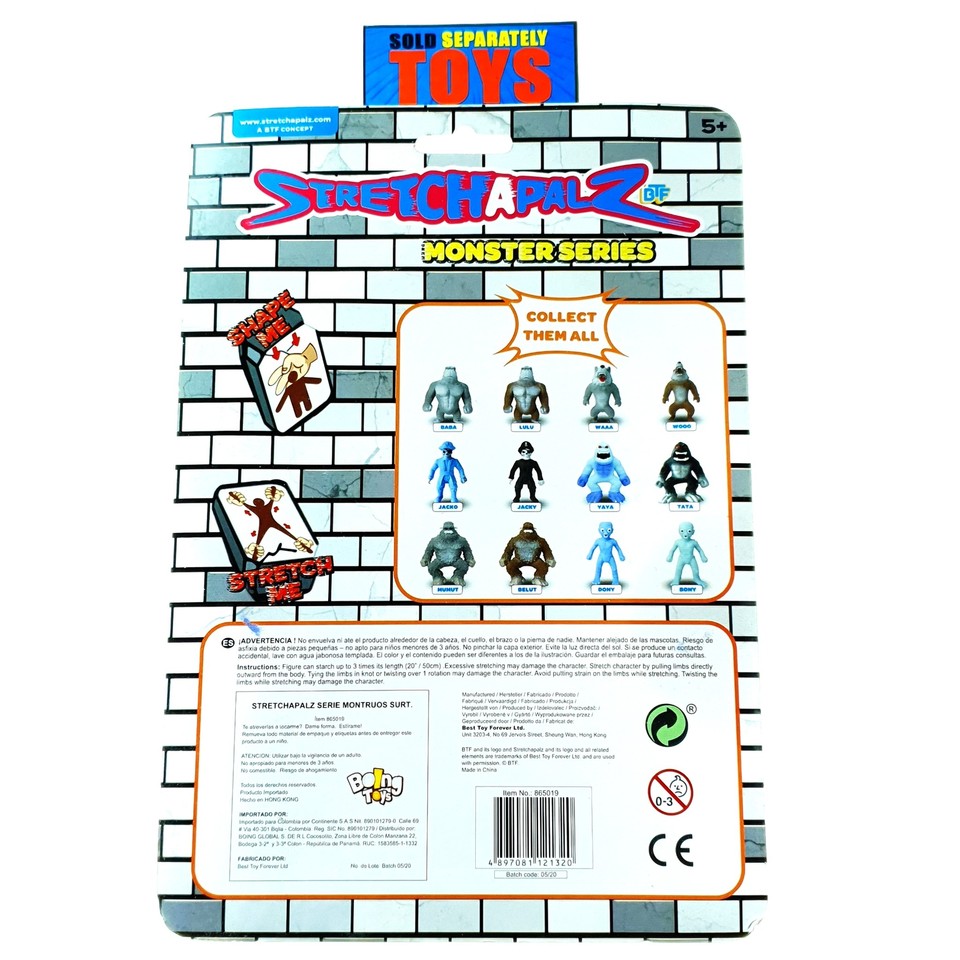 StretchAPalz YAYA Monster Series blue purple YETI stretch squish 5 ...