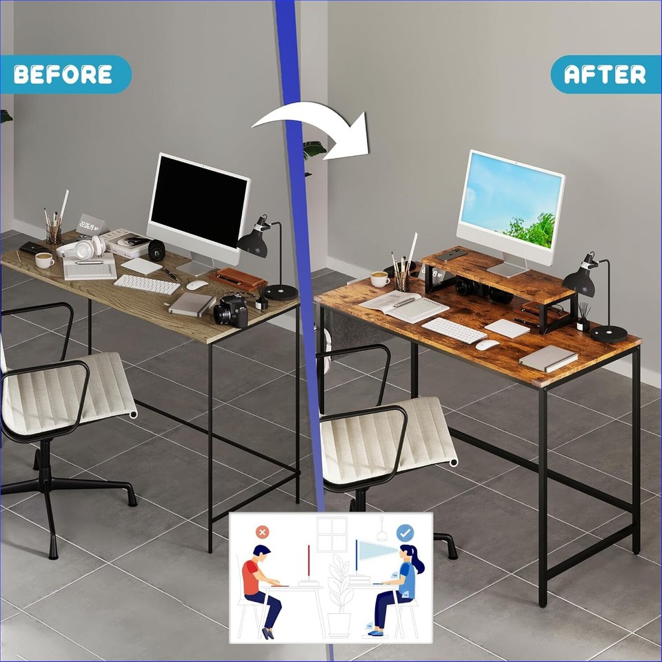 Computer Workbench Table Home Office Study Computer table Desk For ...