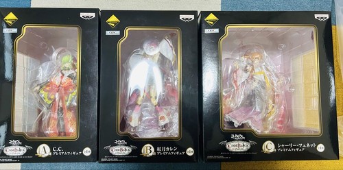 Code Geass Figure Premium C.C. Kallen Kouzuki Shirley Fenette Set Lot ...