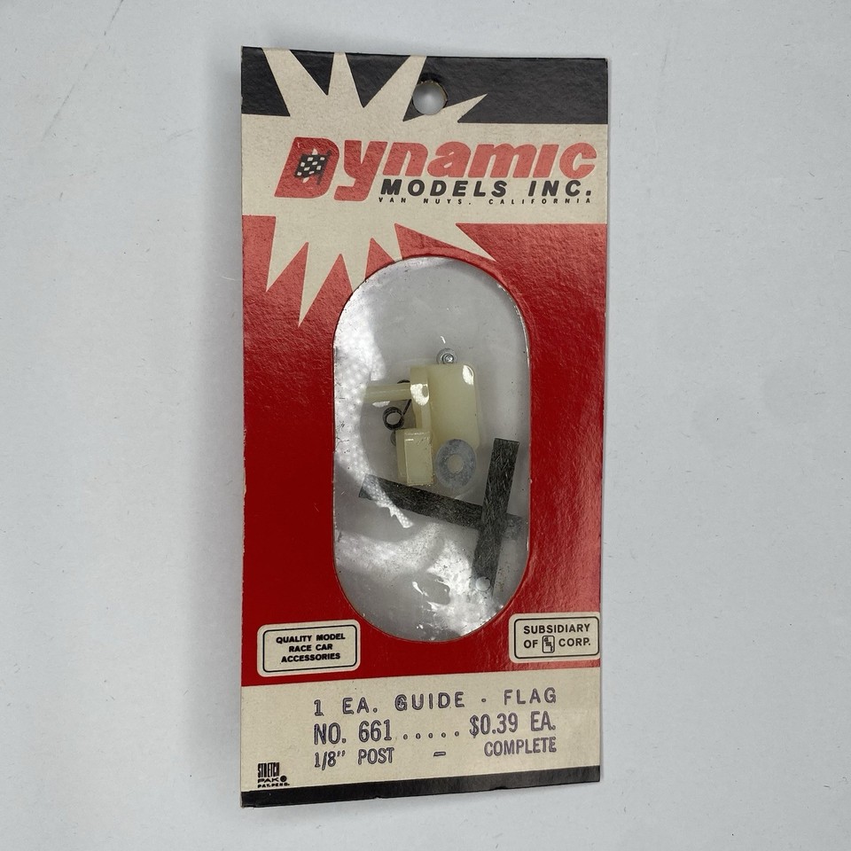 Dynamic 661 Model 1/8" Post Slot Car Guide Flag Kit - NEW | eBay
