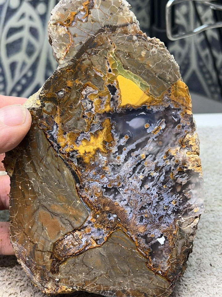 2lb 14oz Polished Canyon Rim Thunderegg Madras Oregon Agate | eBay