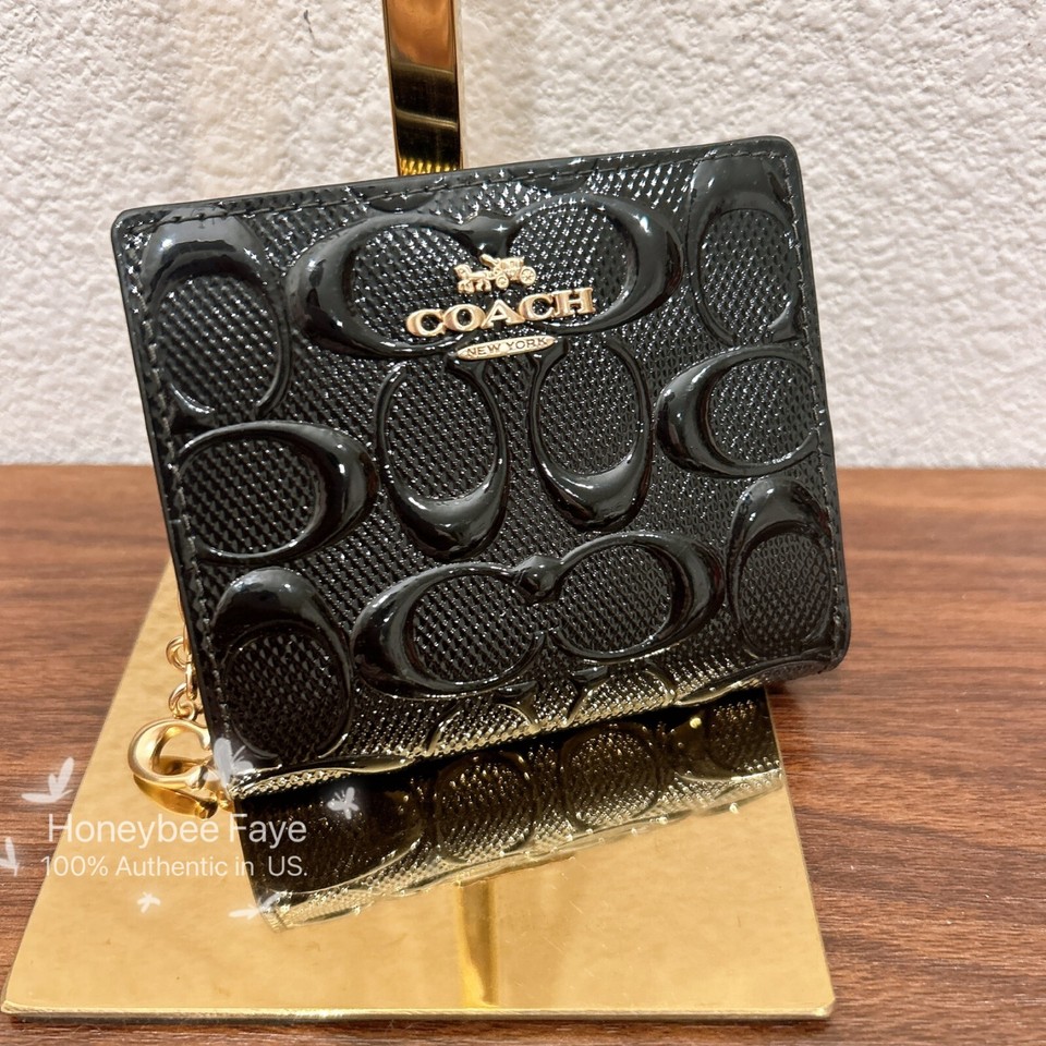 NWT Coach Snap Wallet In Signature Leather CV415/CT982 | eBay