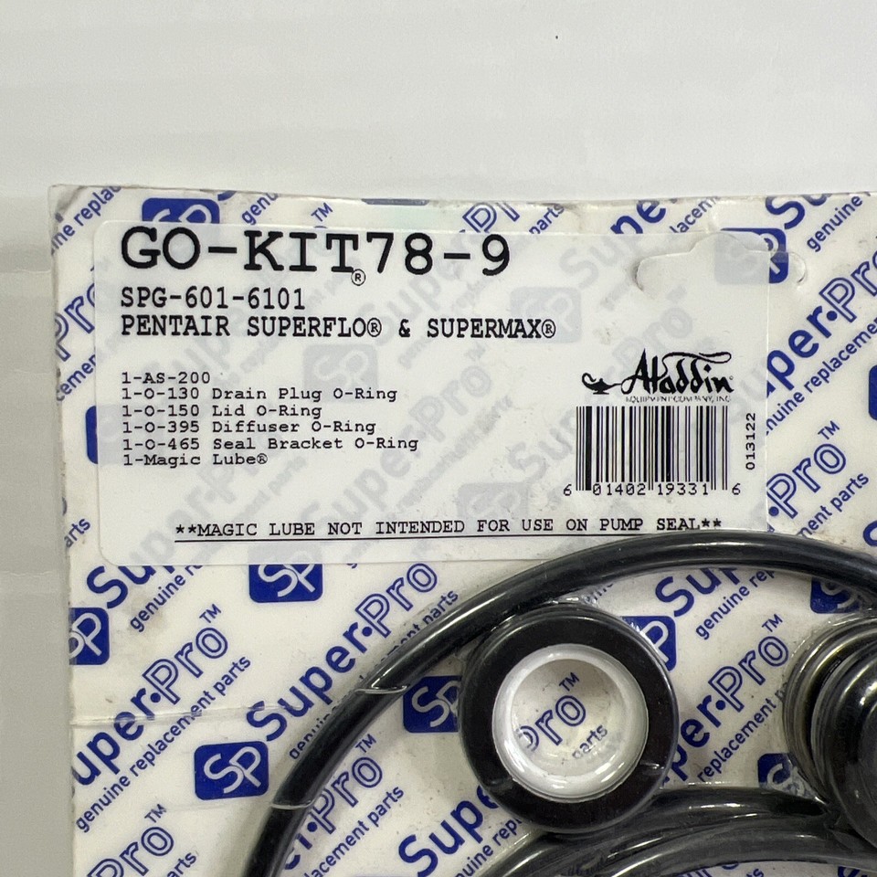 PENTAIR SUPERFLO PUMP SEAL KIT (SUPER-PRO - GO-KIT78-9) | eBay