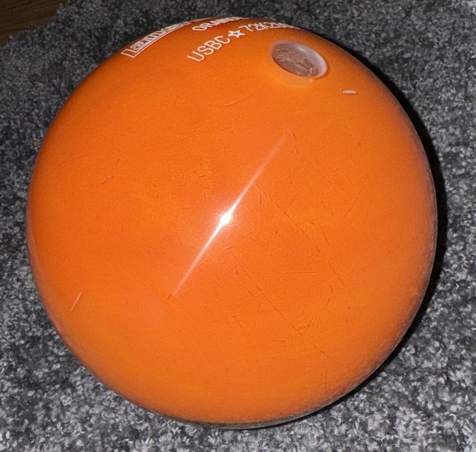 Rare LANE HAWK ORANGE Unicorn Holy Grail BOWLING BALL Viral Trump ...