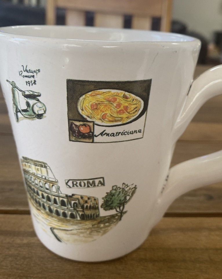 Vintage SUR LA TABLE Coffee Mug /Roma Pasta Italian Stoneware/Hard To ...