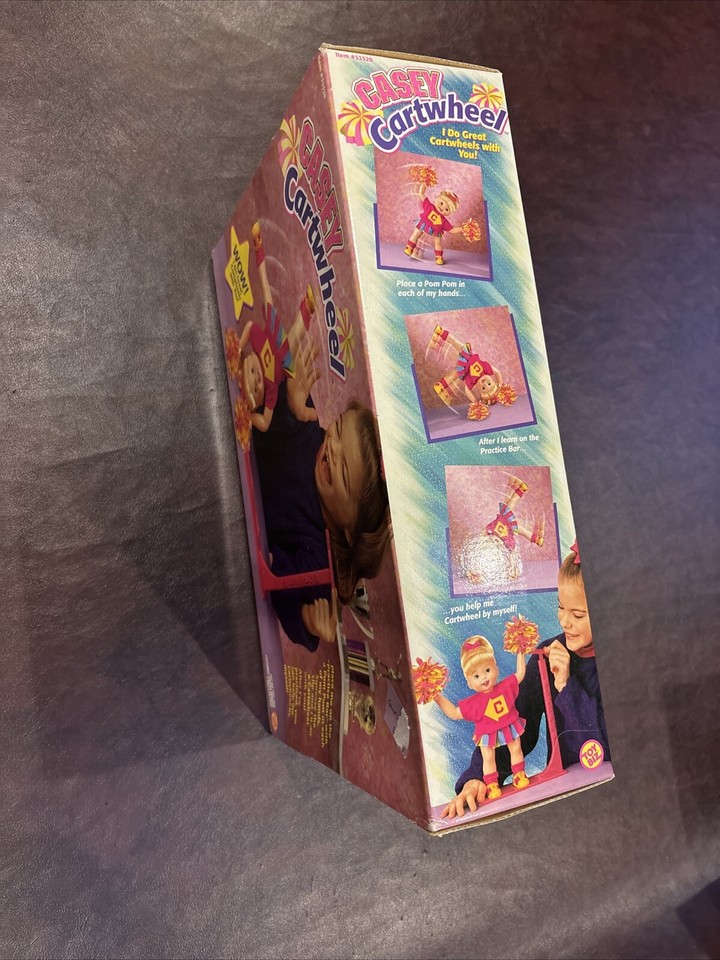 Vintage 1997 Toy Biz Casey Cartwheel Cheerleader Complete In Original ...