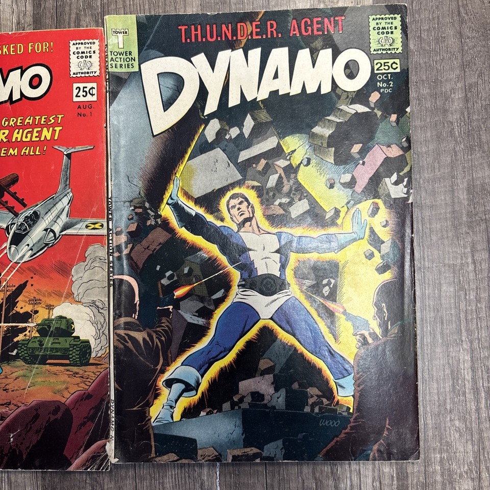 Dynamo #1 & #2 (1966 Tower Comics) * VG- & VG/FN | eBay