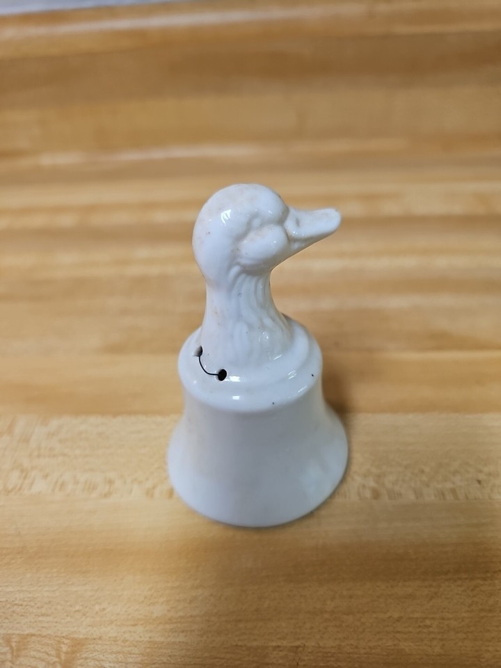 White Ceramic Duck Bell | eBay