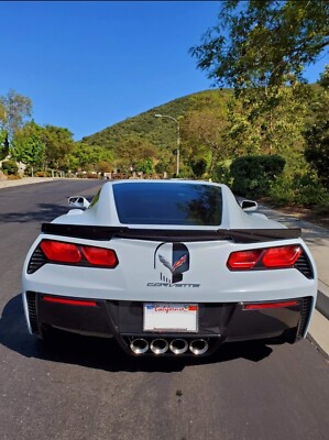 NEW C7 Corvette Jake Carbon Flash black vinyl rear emblem decal sticker ...
