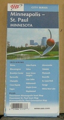 2002-03 AAA Street Map of Minneapolis/St Paul, Minnesota | eBay