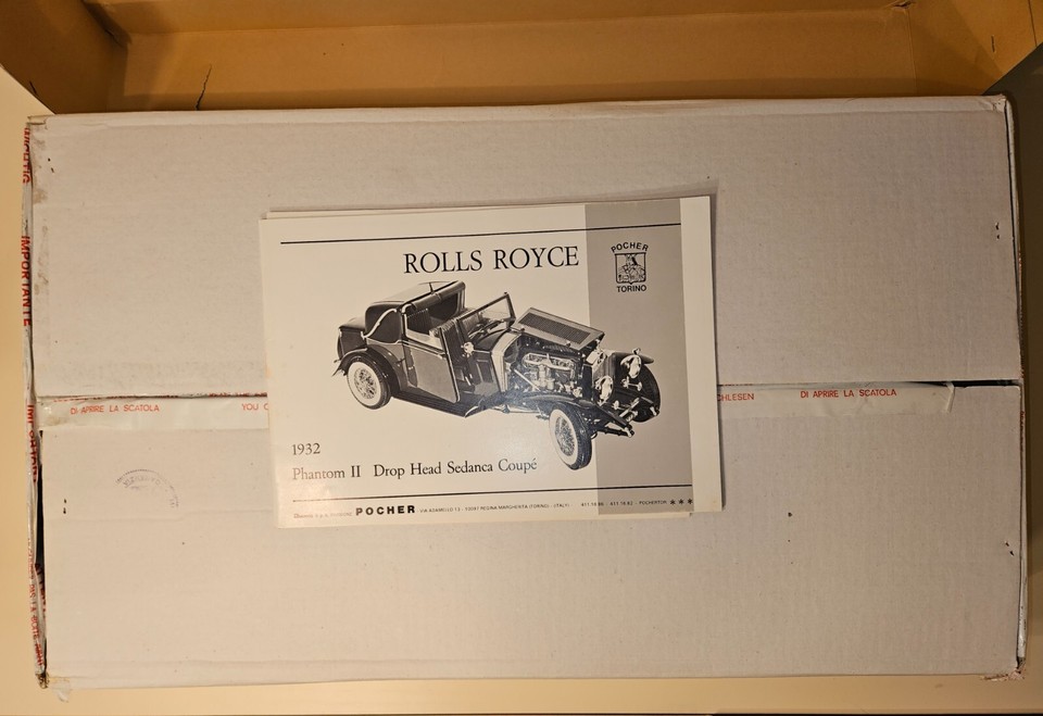 Pocher 1/8 Scale Model Car Kit 1932 Rolls Royce Phantom II Sedanca ...