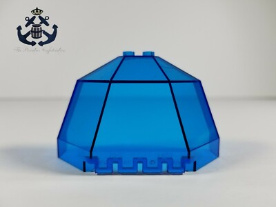 LEGO 1990s Trans-Dark Blue Windscreen 8 x 3 1/2 x 4 1/6 Canopy Aquazone ...