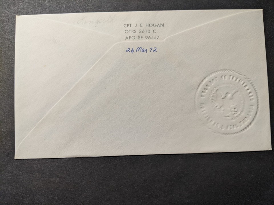 USNS SGT JACK J. PENDLETON T-AK 276 Naval Cover 1972 Cachet PEARL ...