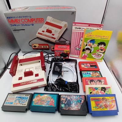 Famicom Console Nintendo Family Computer FC CHV-001 Boxed +8 Games NES ...