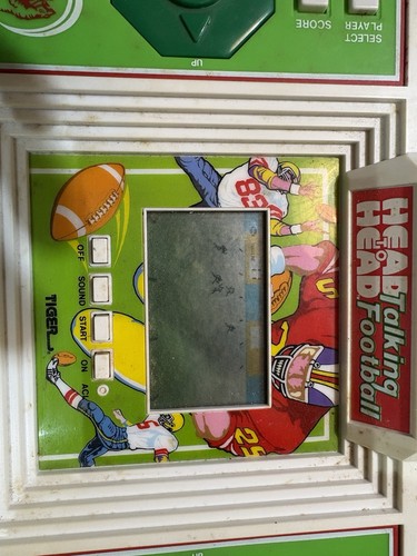 Vintage Head to Head Talking Football Tiger Electronics Handheld Game ...