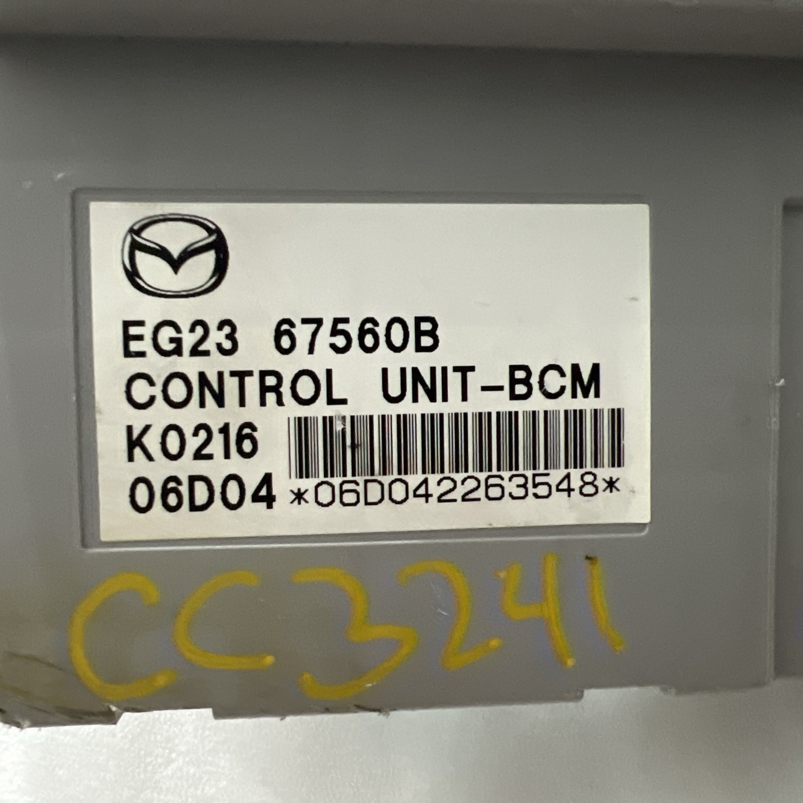 07 08 09 MAZDA CX-7 BODY CONTROL MODULE COMPUTER BCM BCU | eBay
