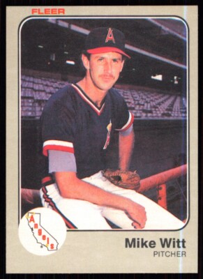 1983 Fleer Mike Witt California Angels #102 | eBay
