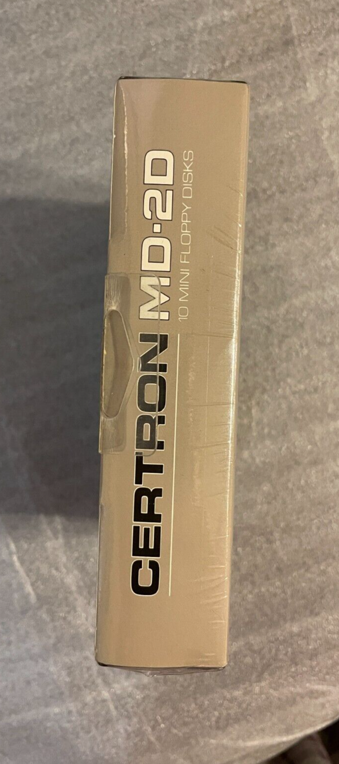 Certron Mini Floppy Disk MD-2D 5.25" Disks Double sided 10 Count Sealed ...