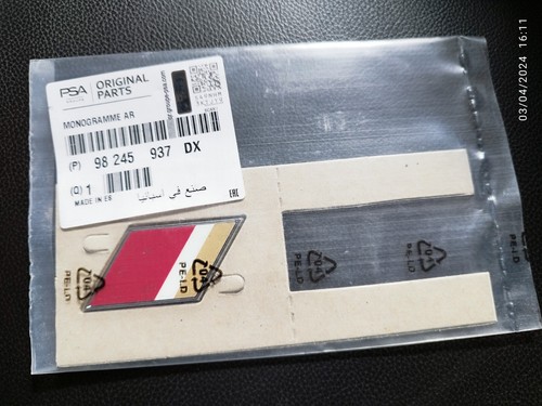 1x Monogramme Arrière Original Citroën DS3 Logo DS3 Performance Line ...