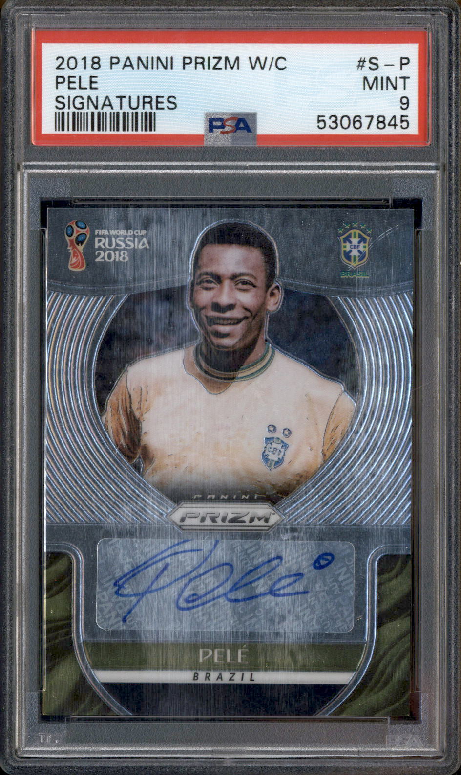 2018 Panini Prizm World Cup Signatures Pele Autograph Auto PSA 9 | eBay