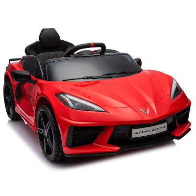 12V Kids Ride On Corvette Electric Car for Kids w/Remote Control Red | eBay