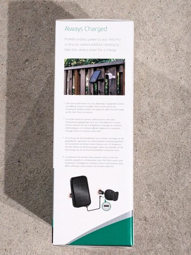 Arlo VMA4600 Solar Panel - Black for sale online | eBay