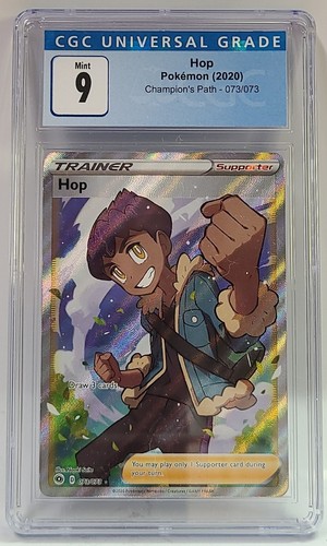 Hop 2020 Pokemon CGC 9 Champions Path 073/073 Graded Trainer Full Art ...