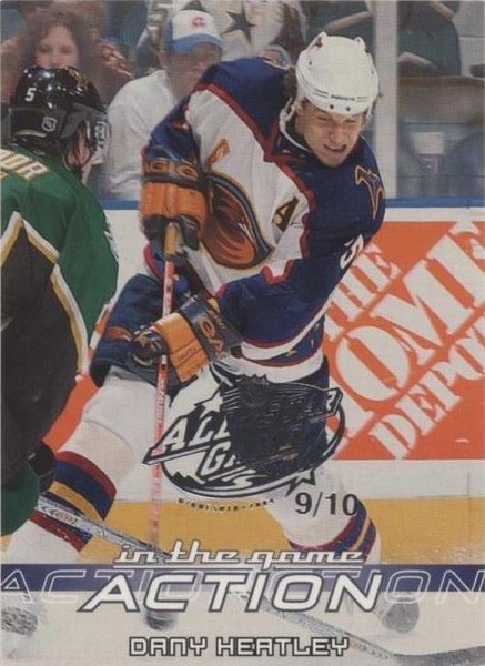 2003-04 In the Game Action - All-Star Game #2 Dany Heatley /10 for sale ...