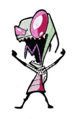 Invader Zim Animated TV Series Screaming Zim 4.125" Embroidered Patch ...
