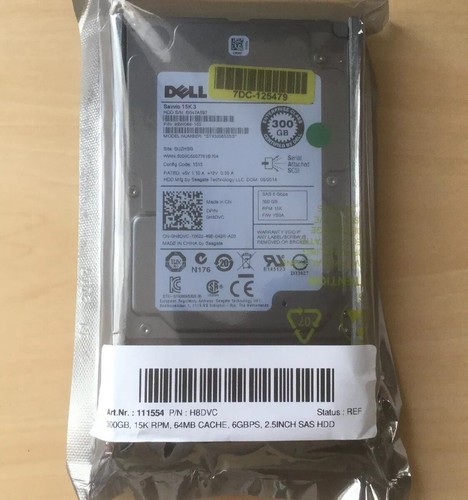 H8DVC 0H8DVC Dell Server ST9300653SS 9SW066-150 2.5" 300GB 15K 6G SAS ...