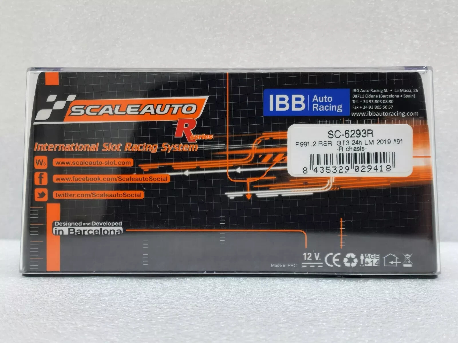 Scaleauto SC-6293R Porschee 911 GT3 RSR 24h LeMans 2019, #91 New 1:32 ...