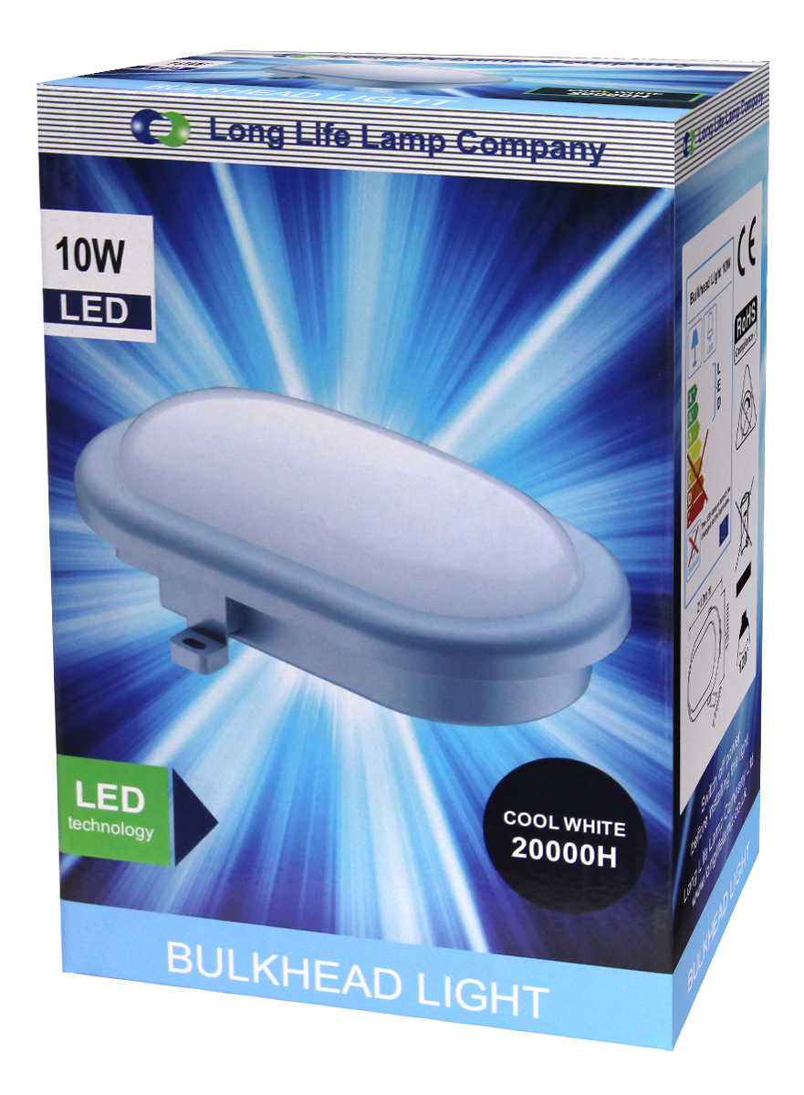 10W LED BULKHEAD Light Outdoor Wall Light 6000K Commercial & Domestic ...